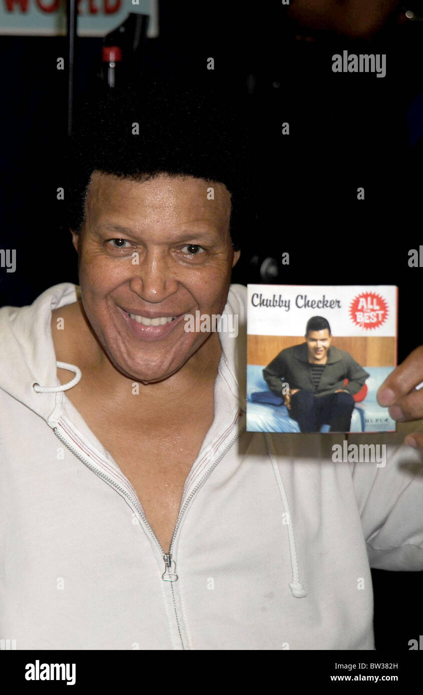 Chubby Checker ALL THE BEST Record Signing and Concert Stock Photo - Alamy