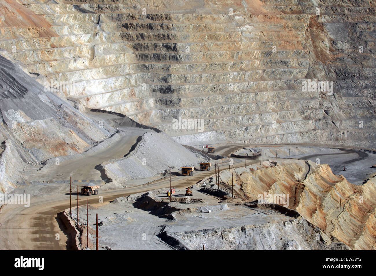 Open pit gold mine with equipment hi-res stock photography and images ...
