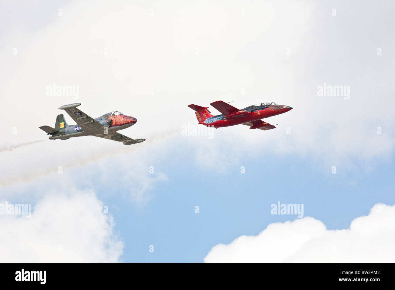 Red Star and The Dragon Jet Team fly the Viper-29 Red Star and BAC-167 ...