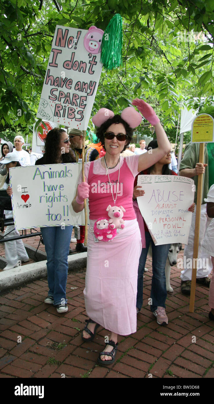 1st Annual Veggie Pride Parade in America Stock Photo - Alamy