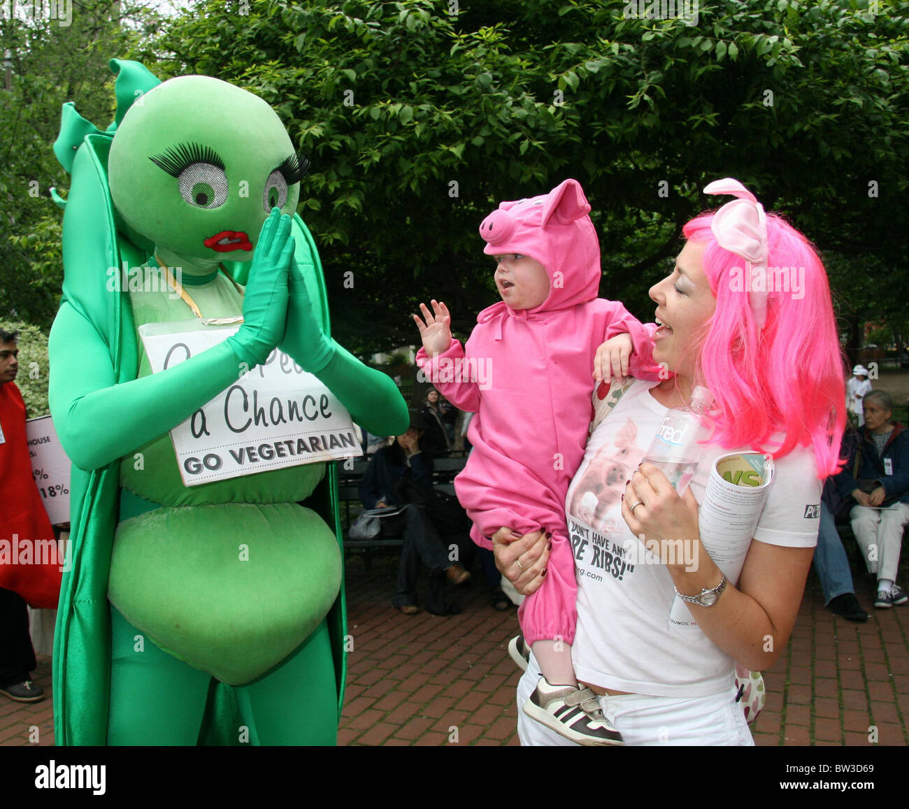 1st Annual Veggie Pride Parade in America Stock Photo - Alamy