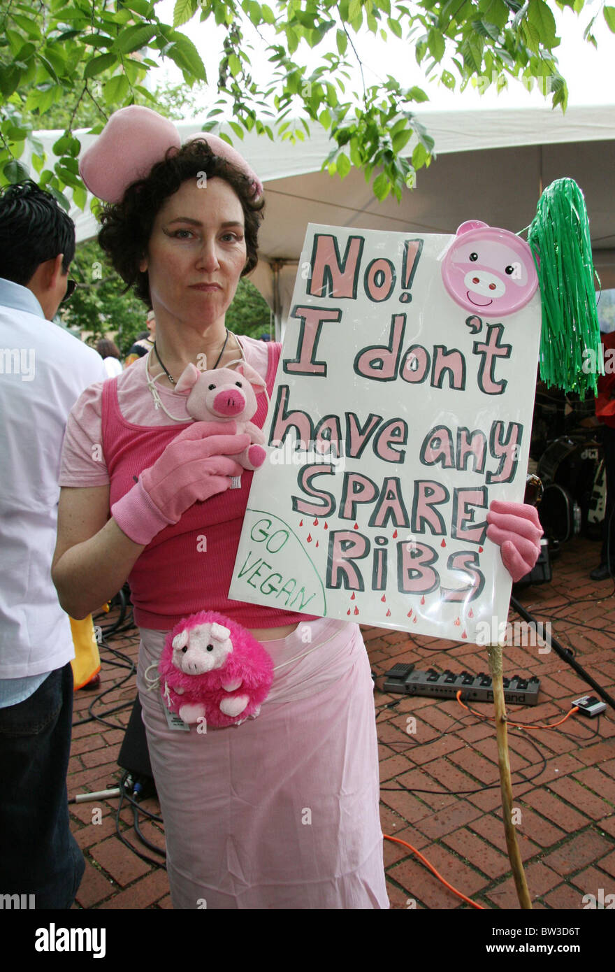 1st Annual Veggie Pride Parade in America Stock Photo - Alamy