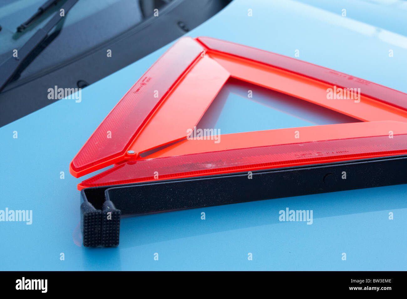 Driving red warning triangle hi-res stock photography and images - Alamy