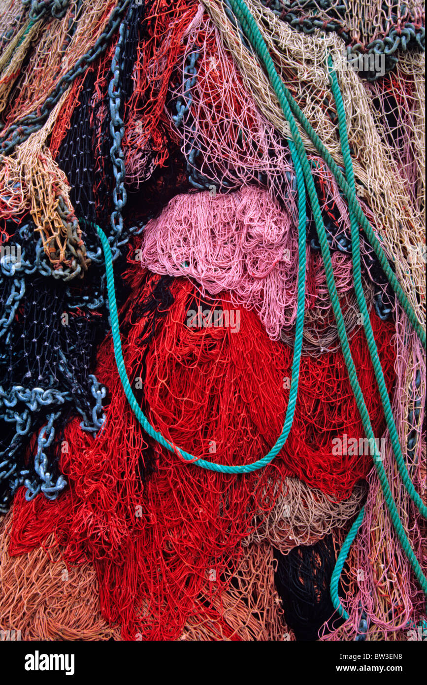 Still life arrangement of fishing nets Stock Photo - Alamy