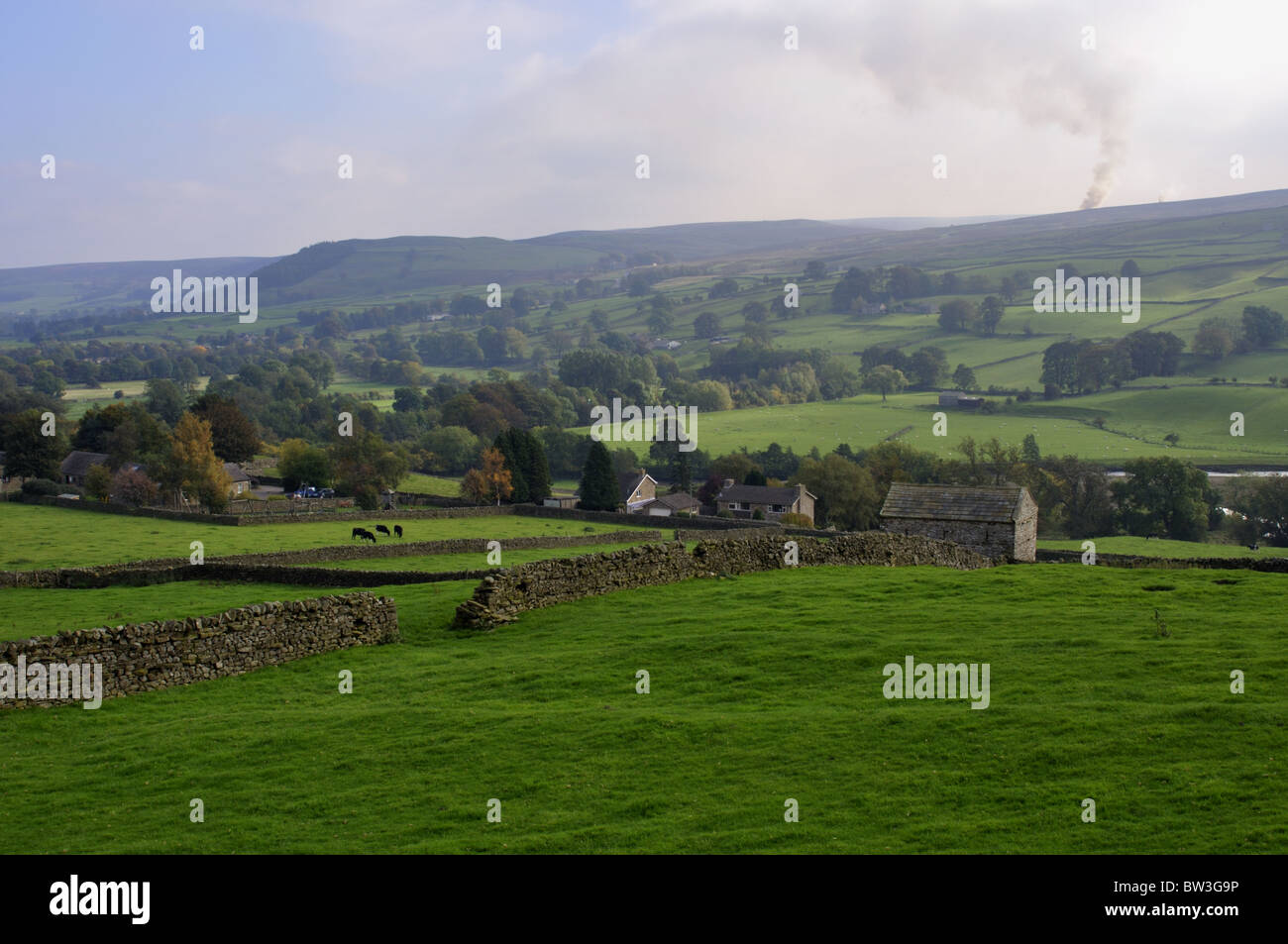 Reeth, Yorkshire Dales National Park, North Yorkshire, England Stock ...