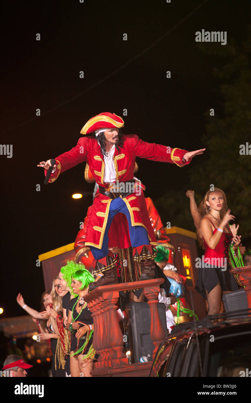 Costumed revelers during Fantasy Fest halloween parade in Key West ...