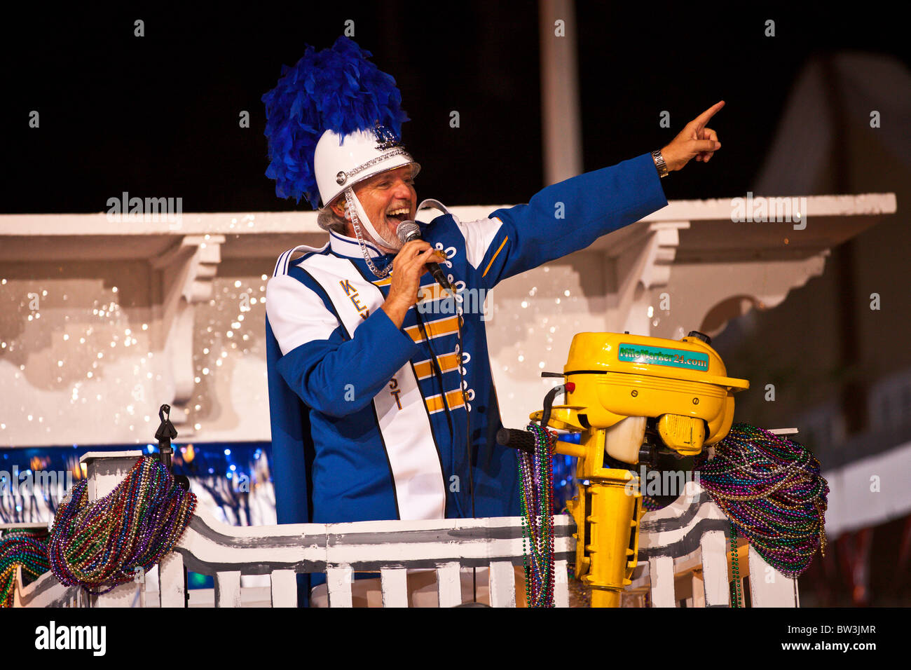 Costumed revelers during Fantasy Fest halloween parade in Key West ...