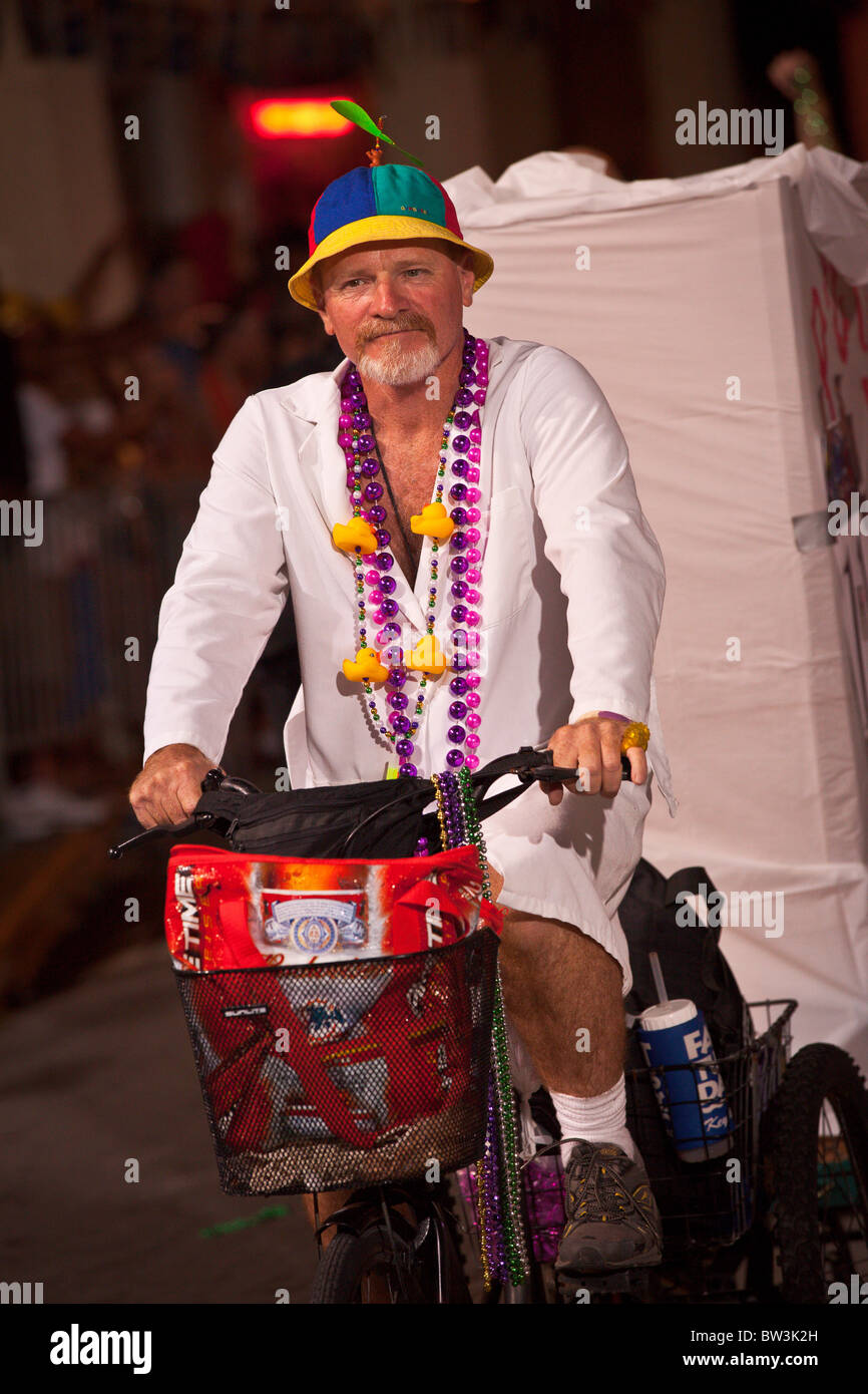 Costumed revelers during Fantasy Fest halloween parade in Key West ...