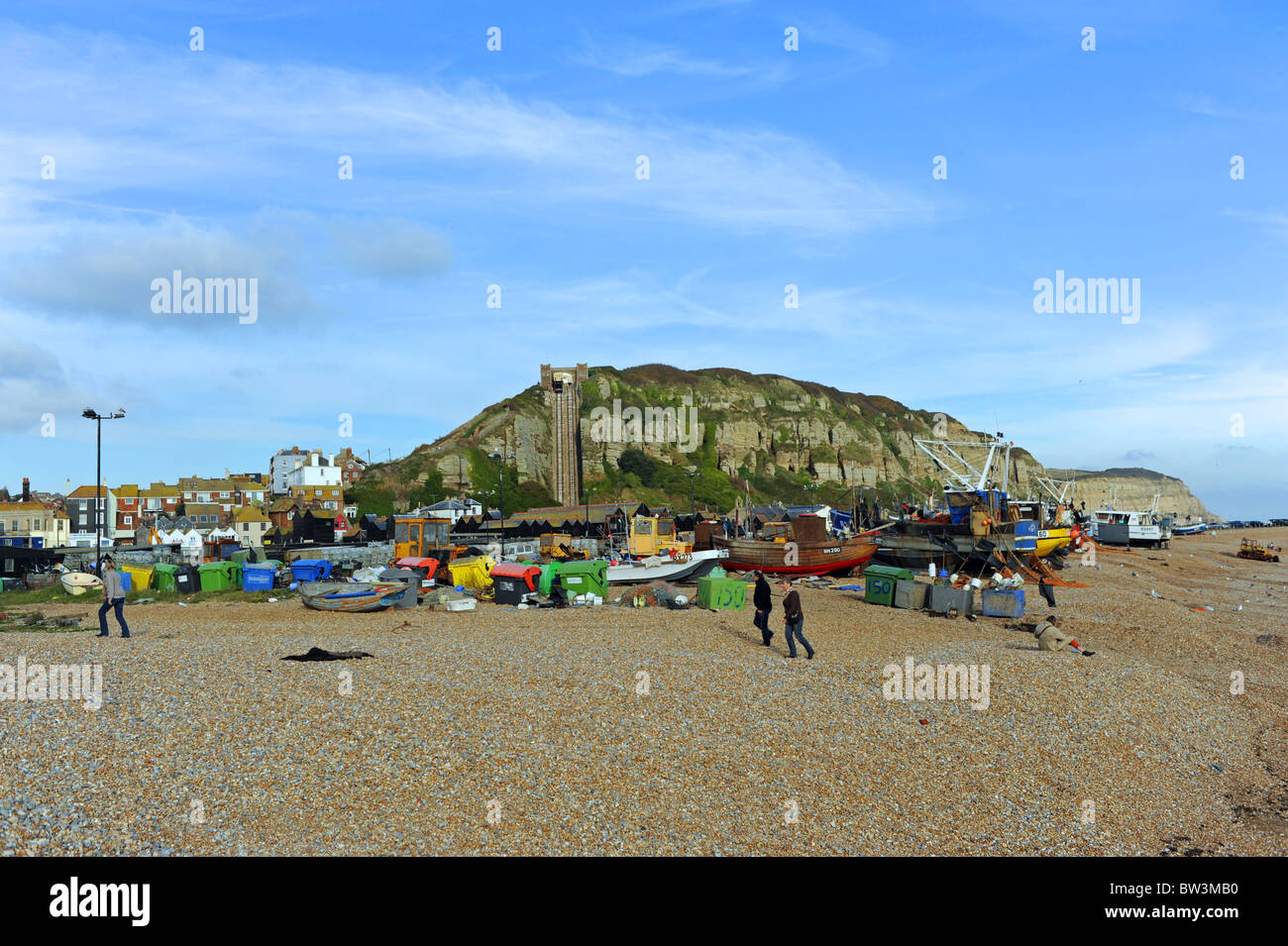 The old fishing quarter of The Stade Hastings East Sussex UK Stock ...