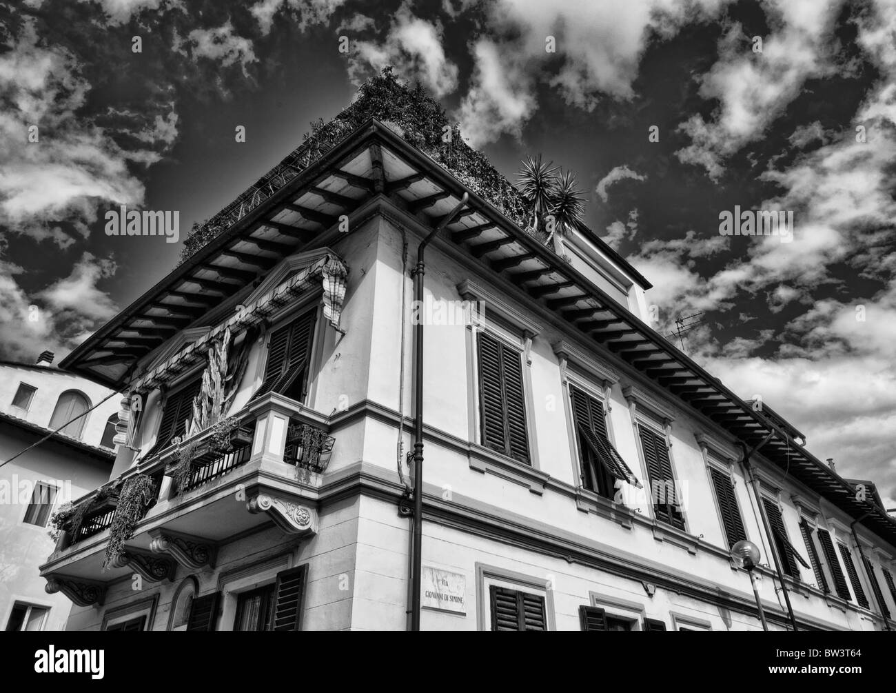 Typical bell tower old Black and White Stock Photos & Images - Alamy