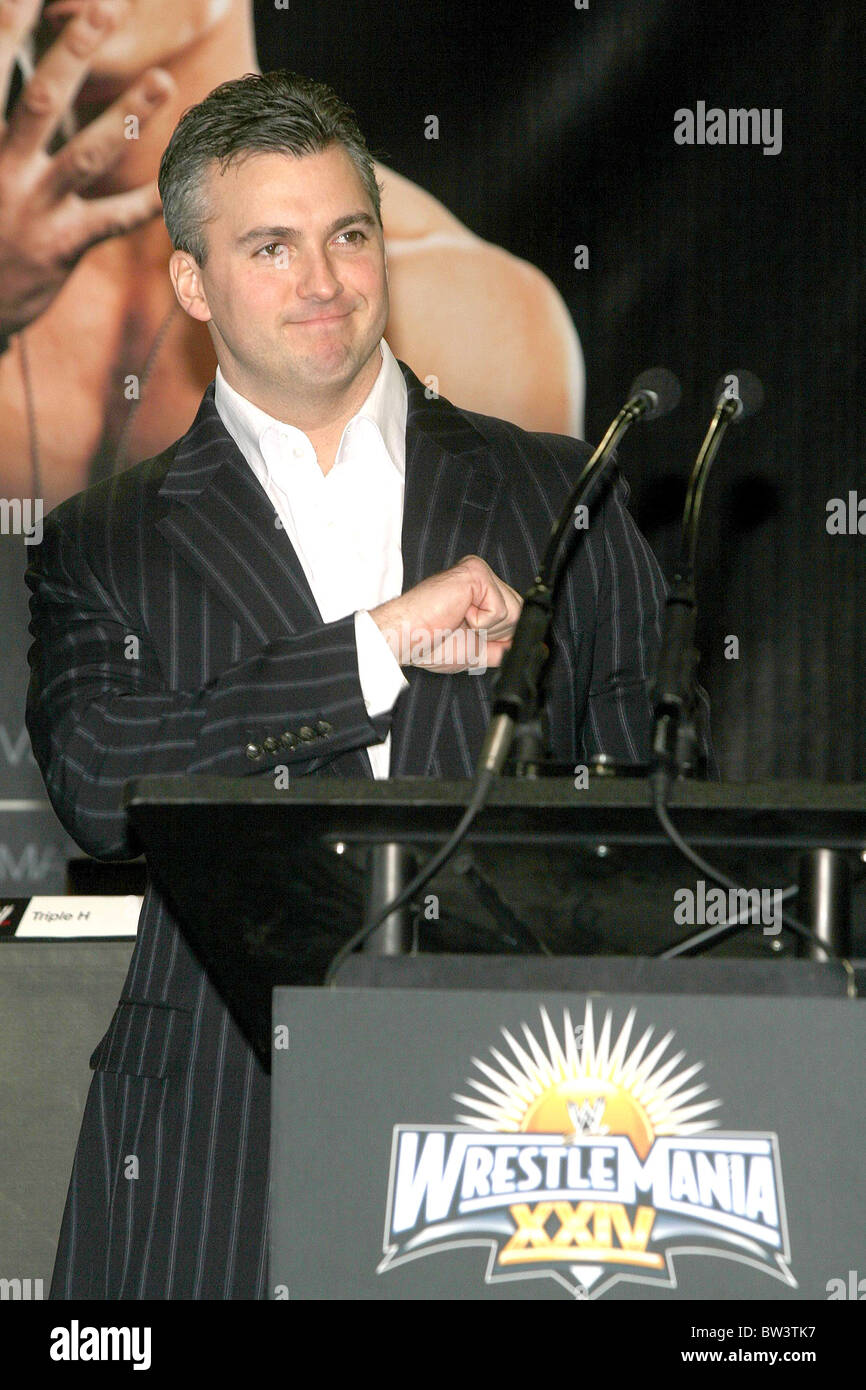 WWE Superstars WrestleMania Press Conference Stock Photo - Alamy