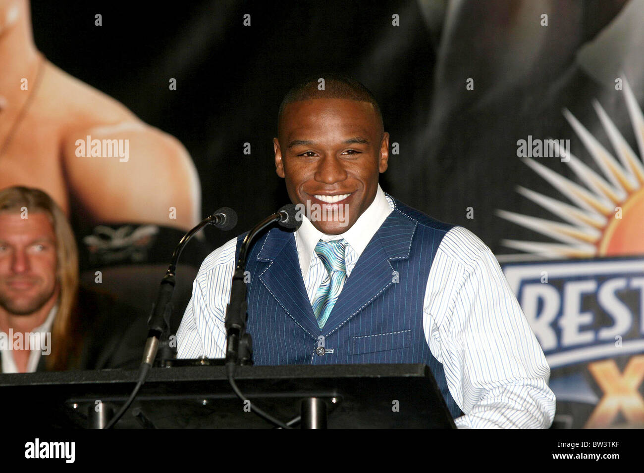 WWE Superstars WrestleMania Press Conference Stock Photo - Alamy