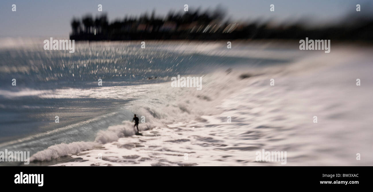 Surfer riding the waves Stock Photo - Alamy