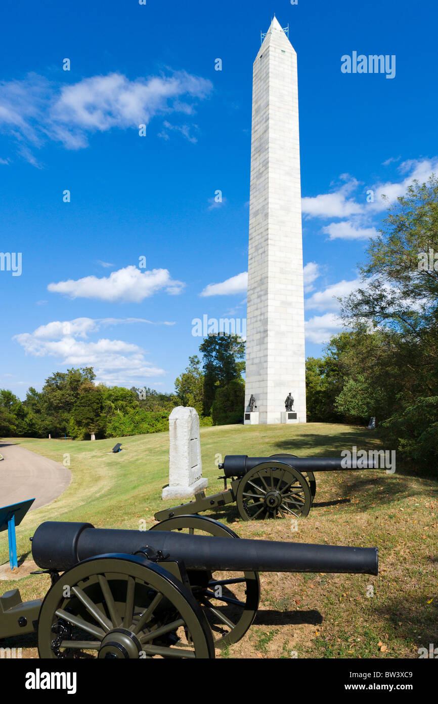 Obelisk commemorating the Union Navy, Battery Selfridge, Vicksburg ...