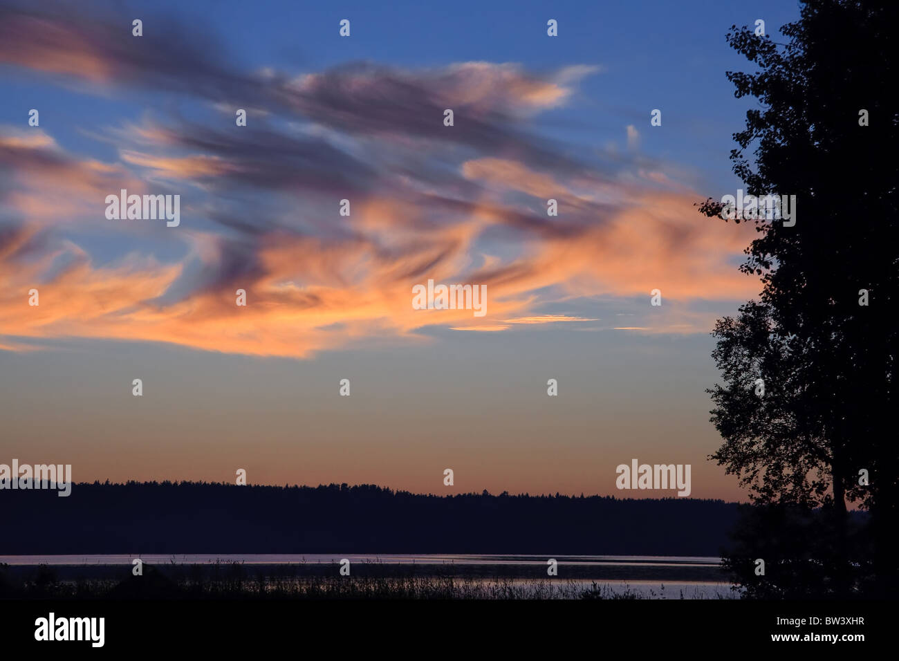 The last rays of sun Stock Photo - Alamy