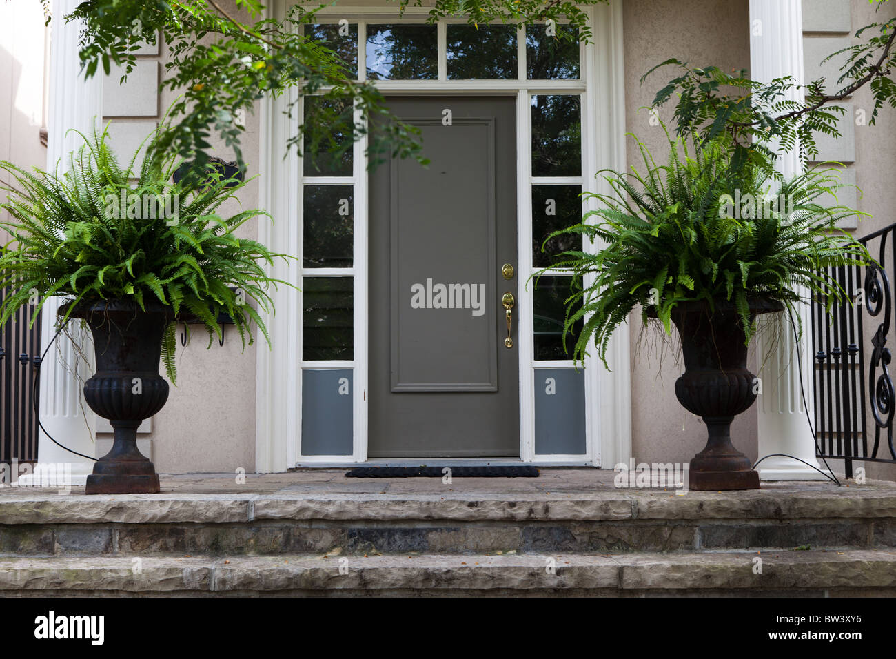 House front door Stock Photo - Alamy