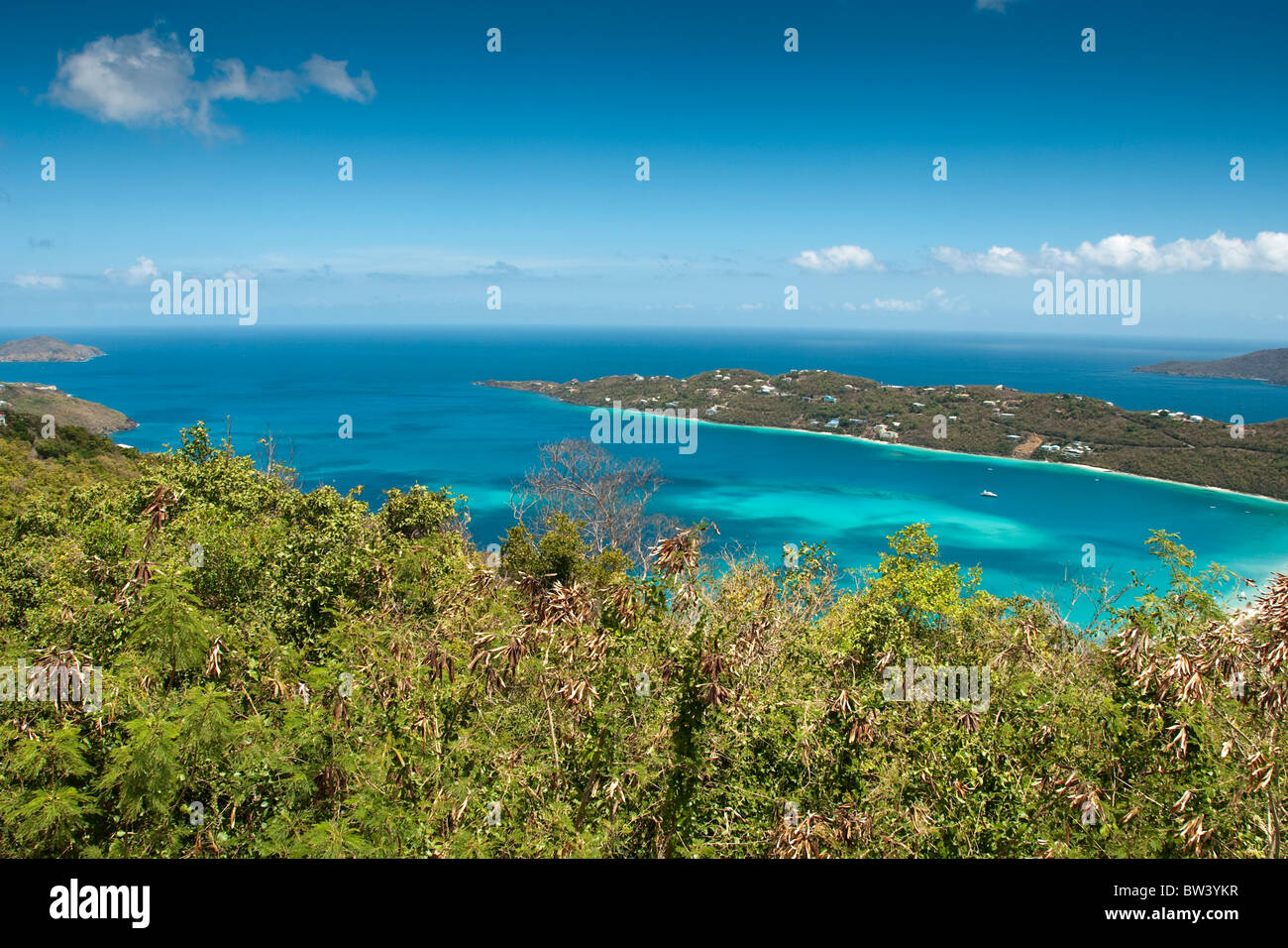 Saint Thomas Landscape and Colors, Caribbean Stock Photo - Alamy