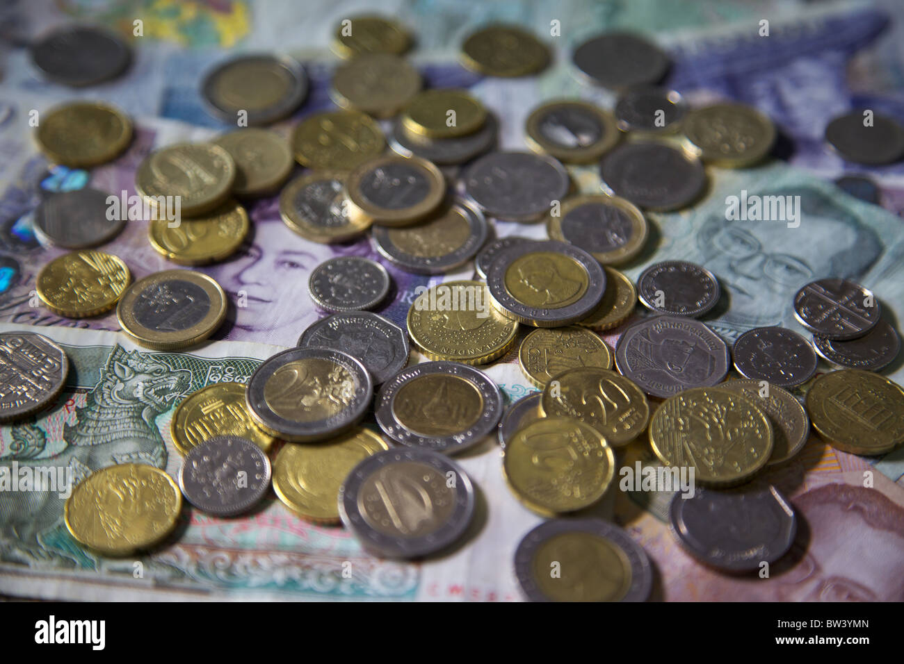 Money from around the world Stock Photo - Alamy