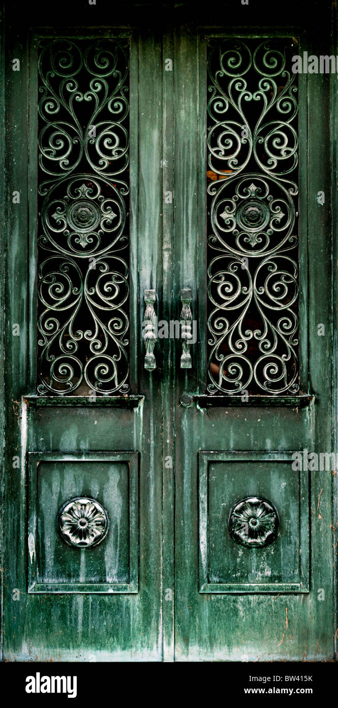 An ornate mausoleum door at historic Allegheny Cemetery in ...