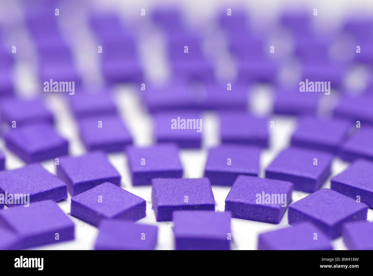 Colorful purple squares form a design Stock Photo - Alamy
