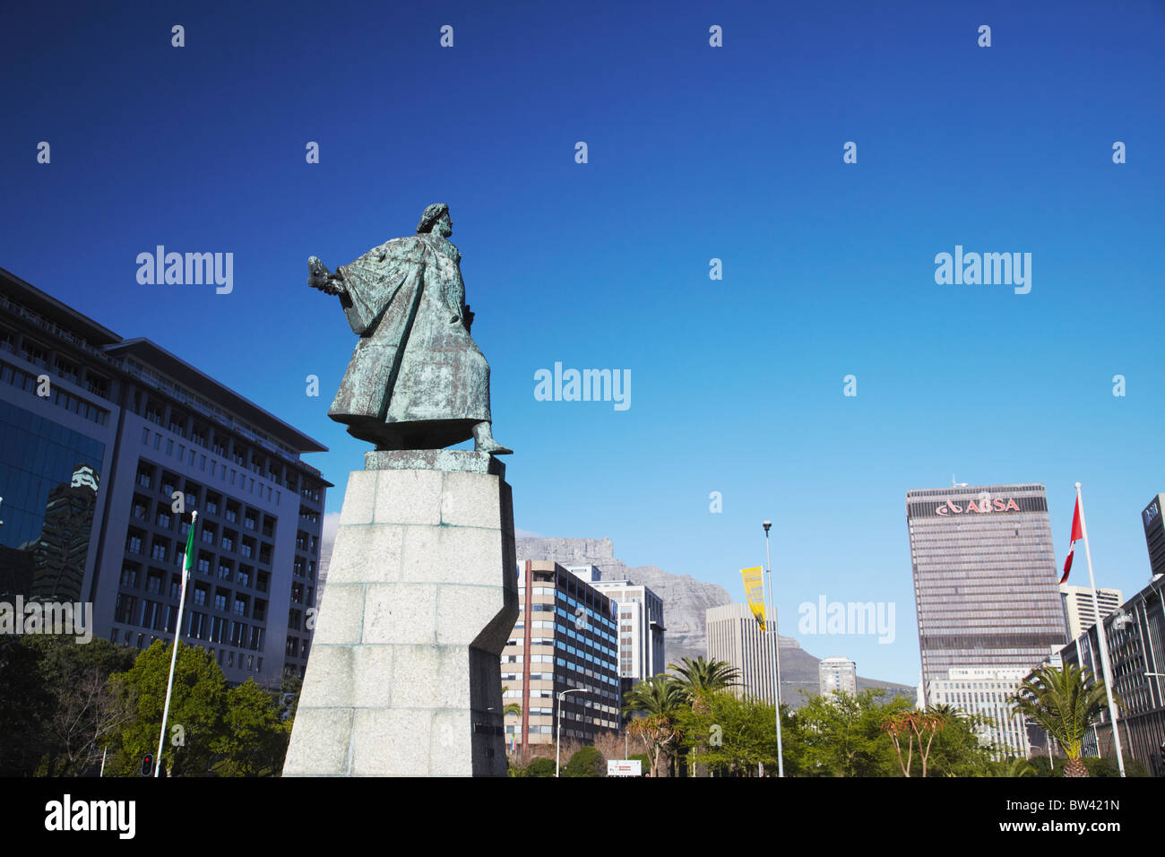Statue on Adderley Street, City Bowl, Cape Town, Western Cape, South ...