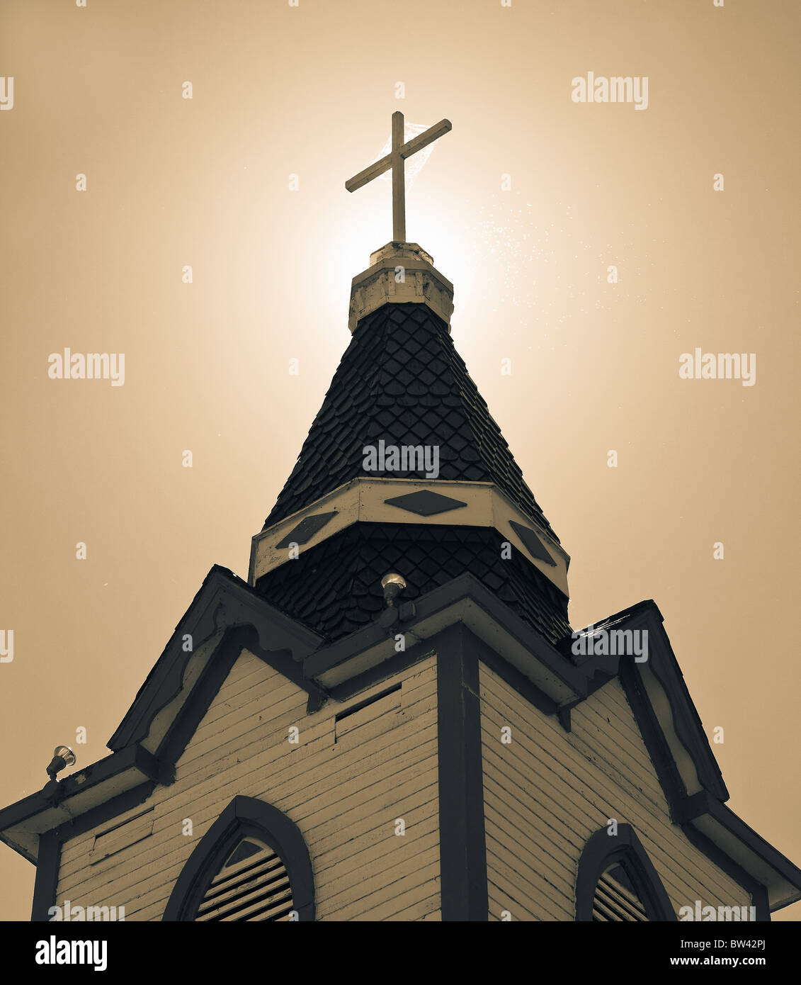 Hecla Village Church, Hecla Island Provincial Park, Manitoba, Canada ...