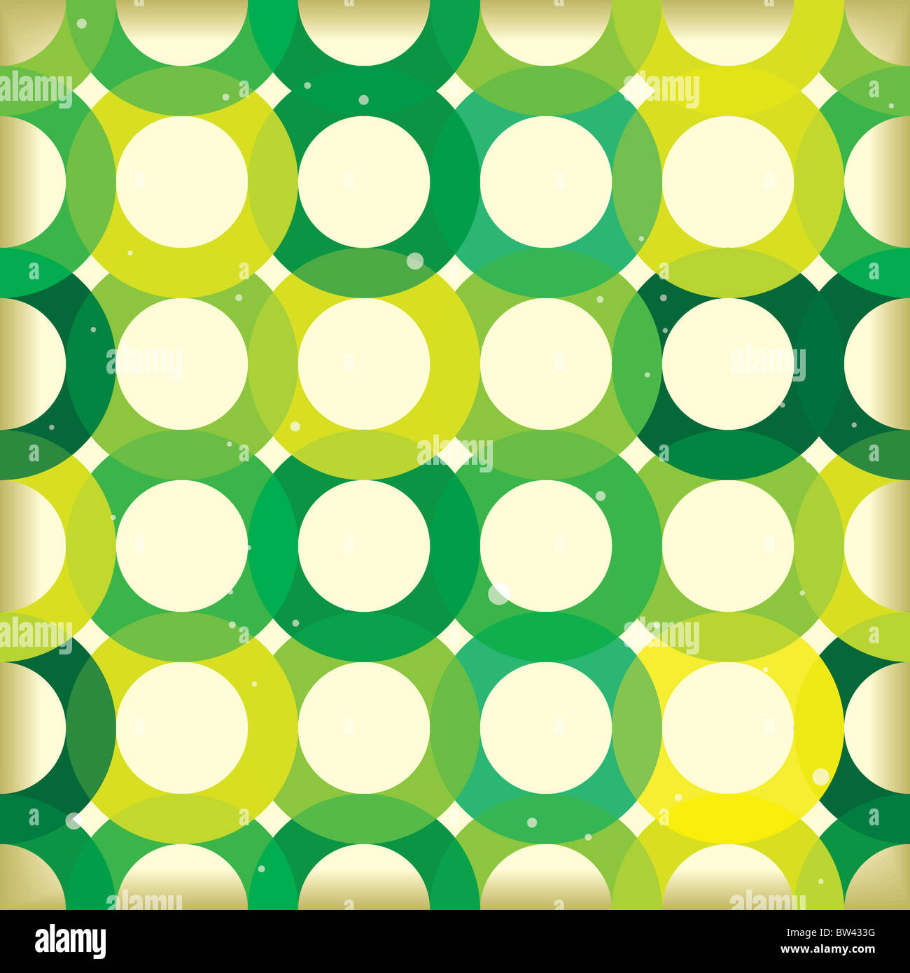 green seamless tile pattern background with circular design Stock Photo ...