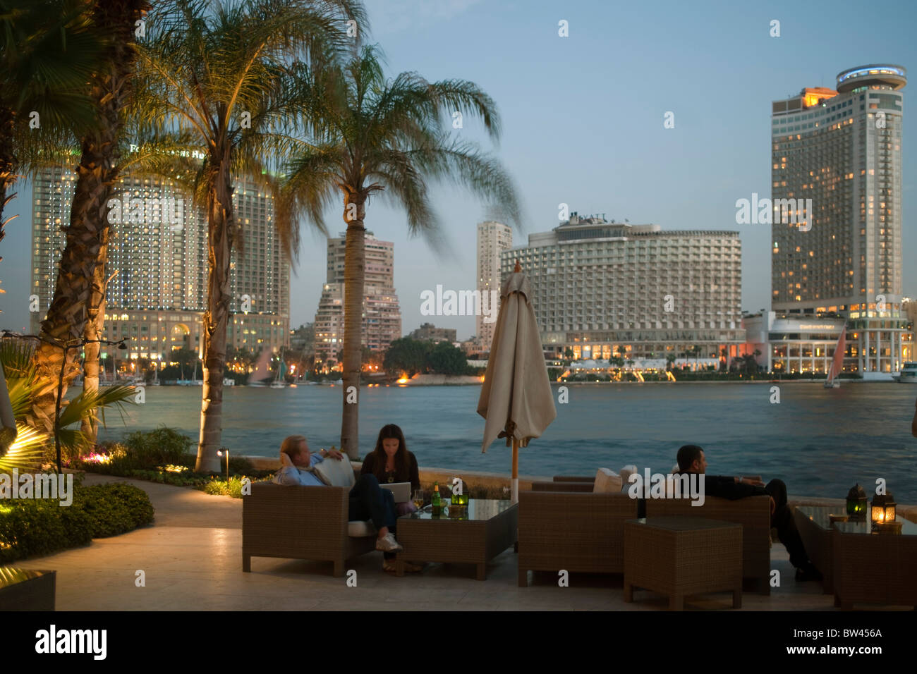 Egypt, Cairo, view from the terrace of the Hotel Sofitel El Gezira ...