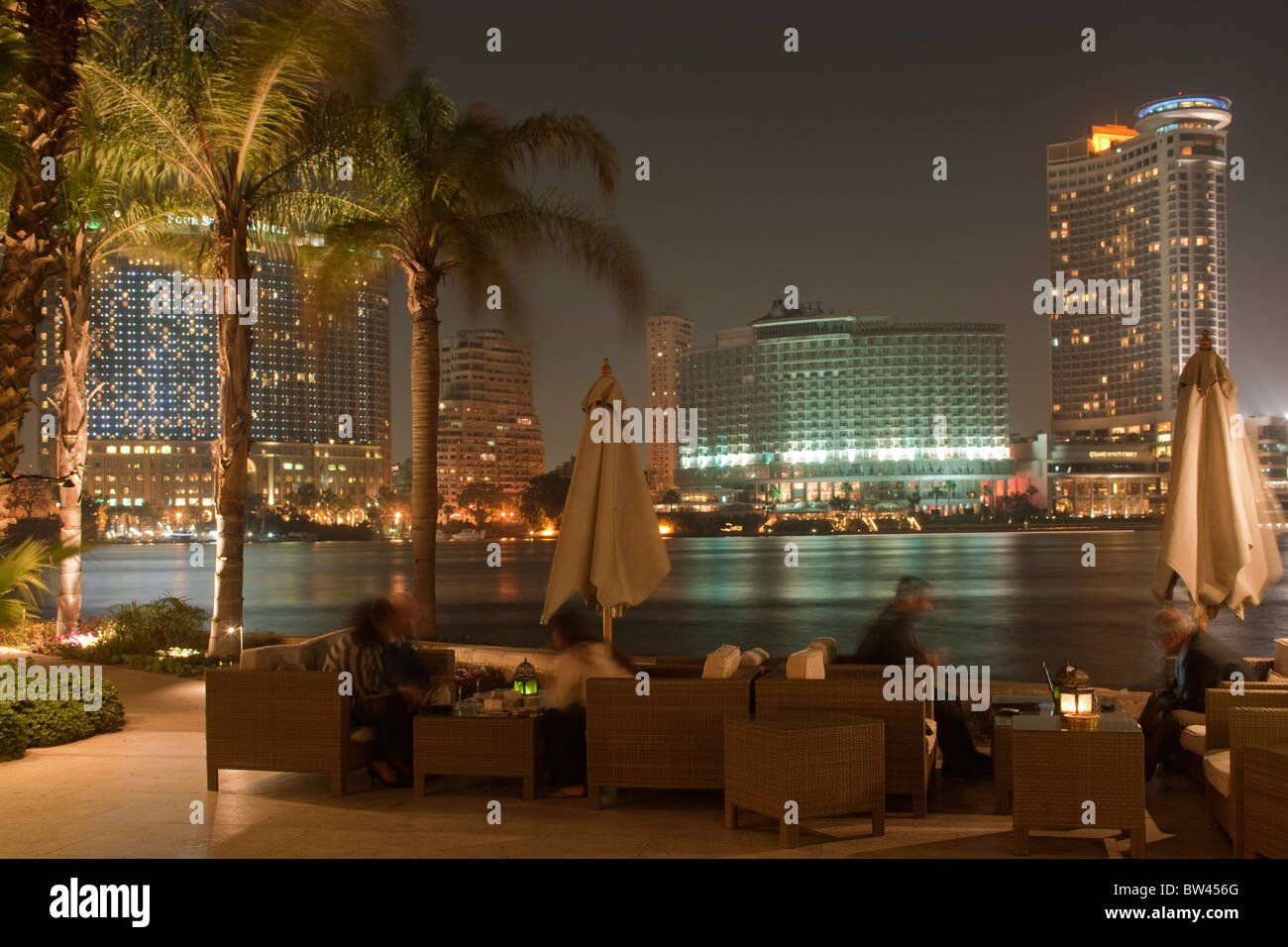 Egypt, Cairo, view from the terrace of the Hotel Sofitel El Gezira ...