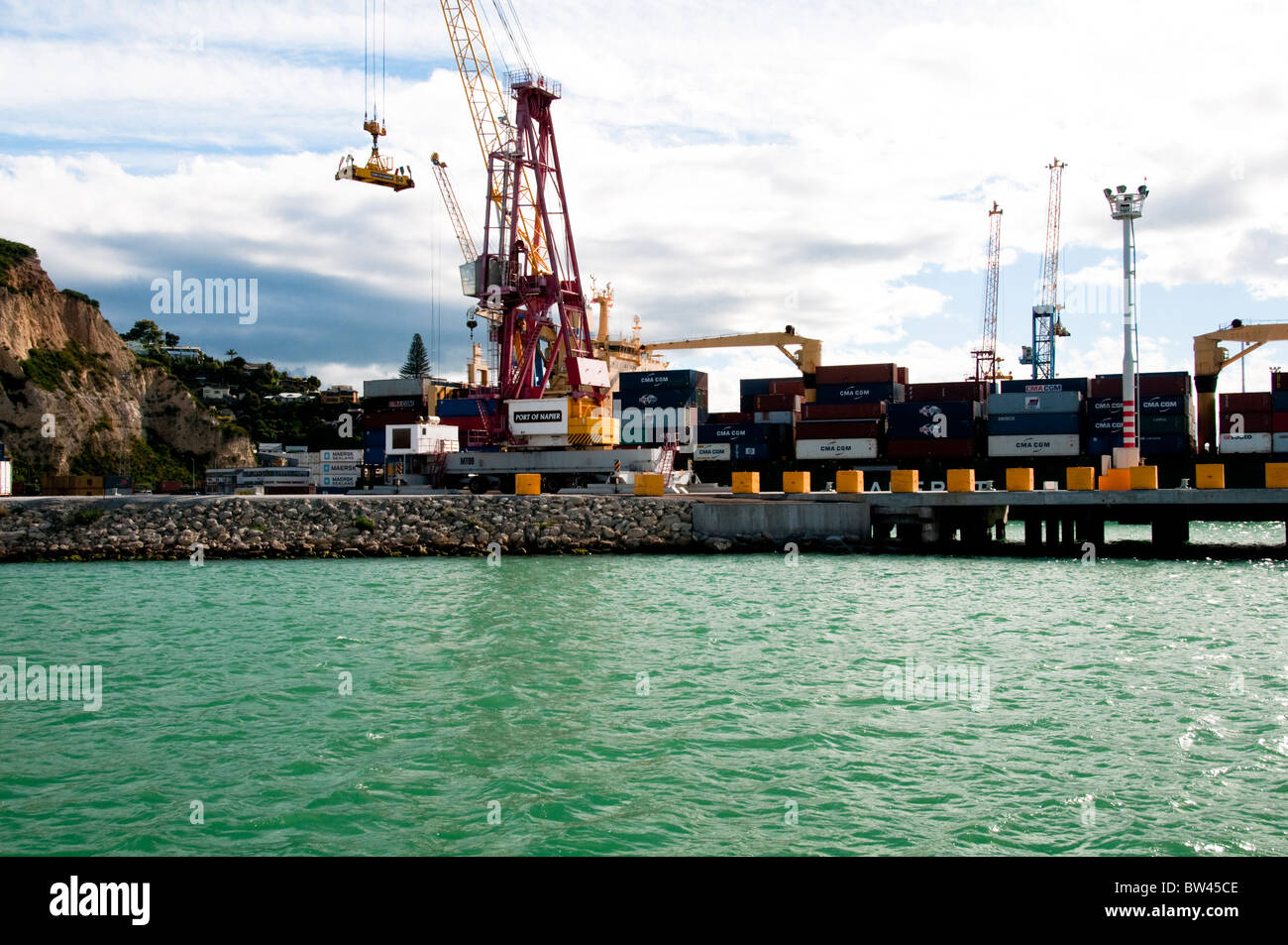 Port of Napier,North Island,New Zealand,Container Shipping Dock ...
