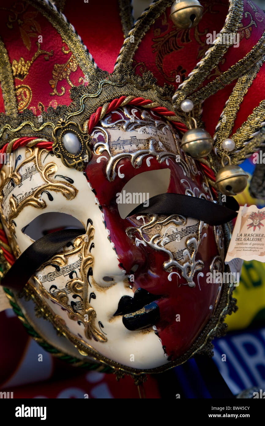 Venetian Masks stall mask costume ball venice italy Stock Photo - Alamy