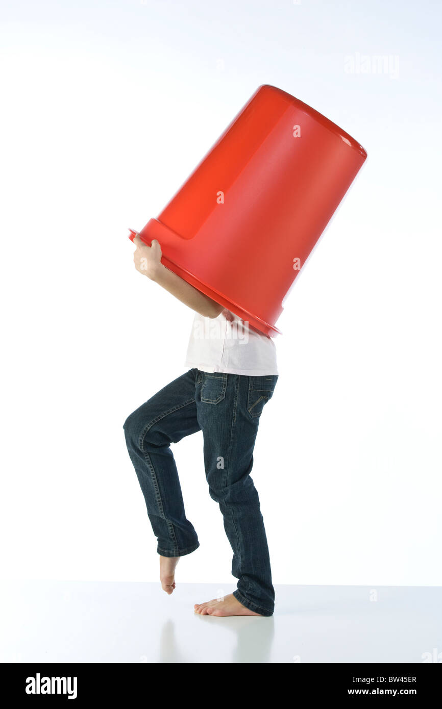 Bin red on the head Stock Photo - Alamy