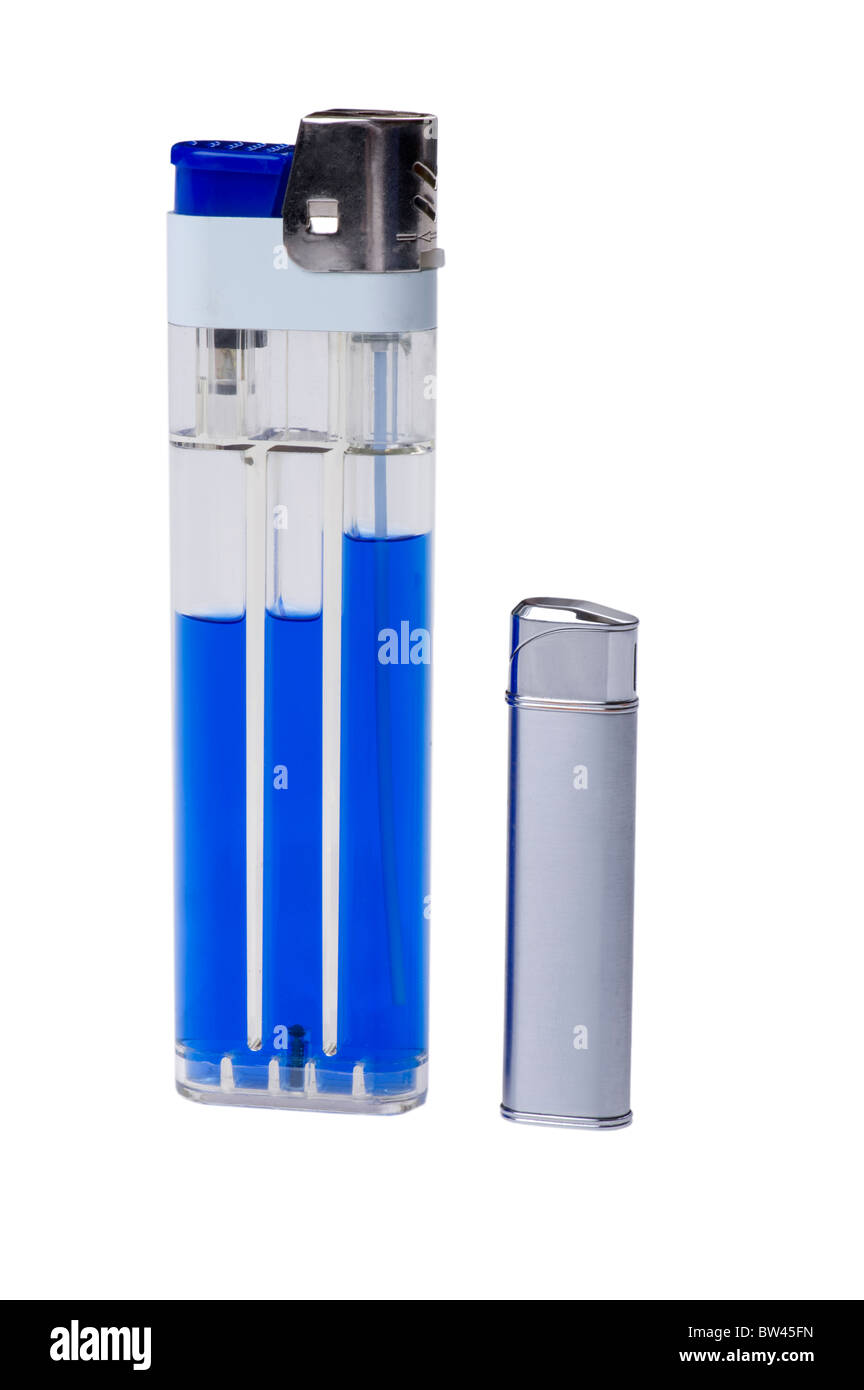 object on white - lighter close up Stock Photo - Alamy