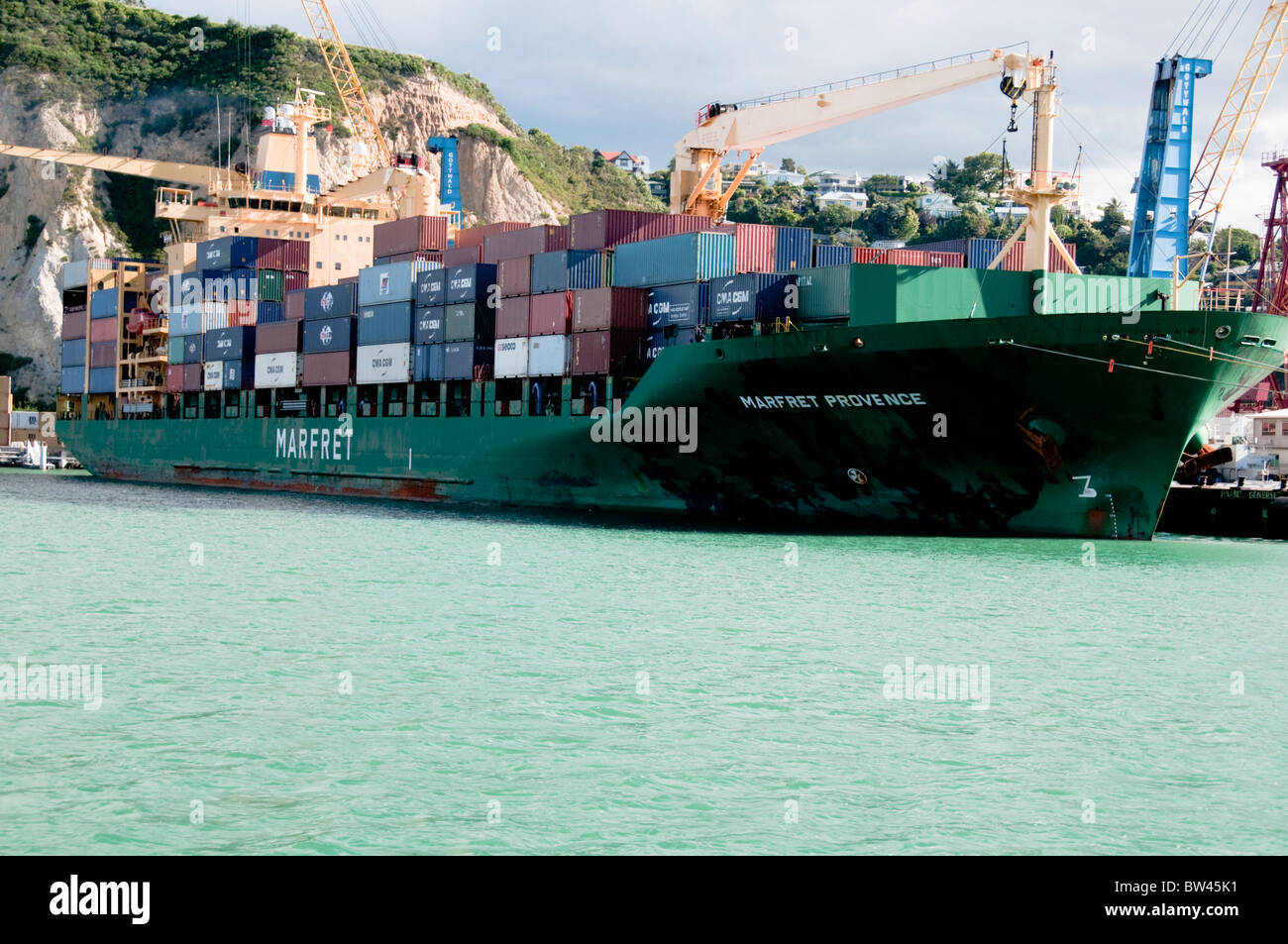 Port of Napier,North Island,New Zealand,Marfret Container Ship ...