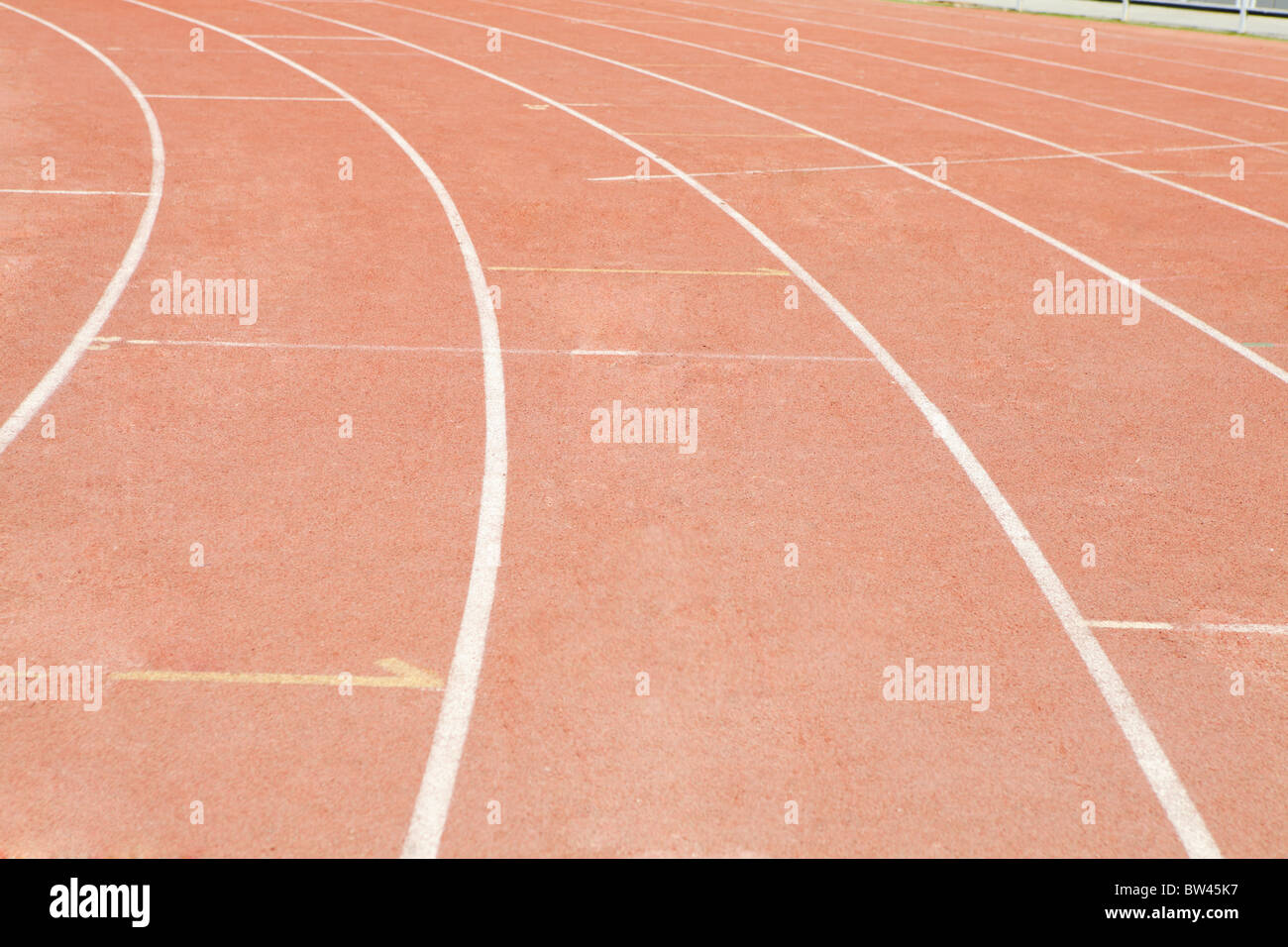 Image of race track lines on stadium Stock Photo - Alamy