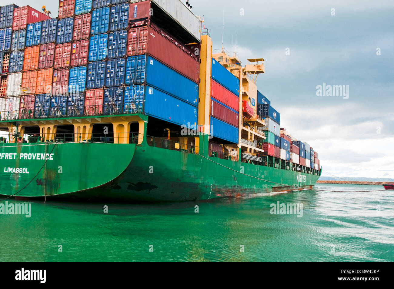 Port of Napier,North Island,New Zealand,Marfret Container Ship ...