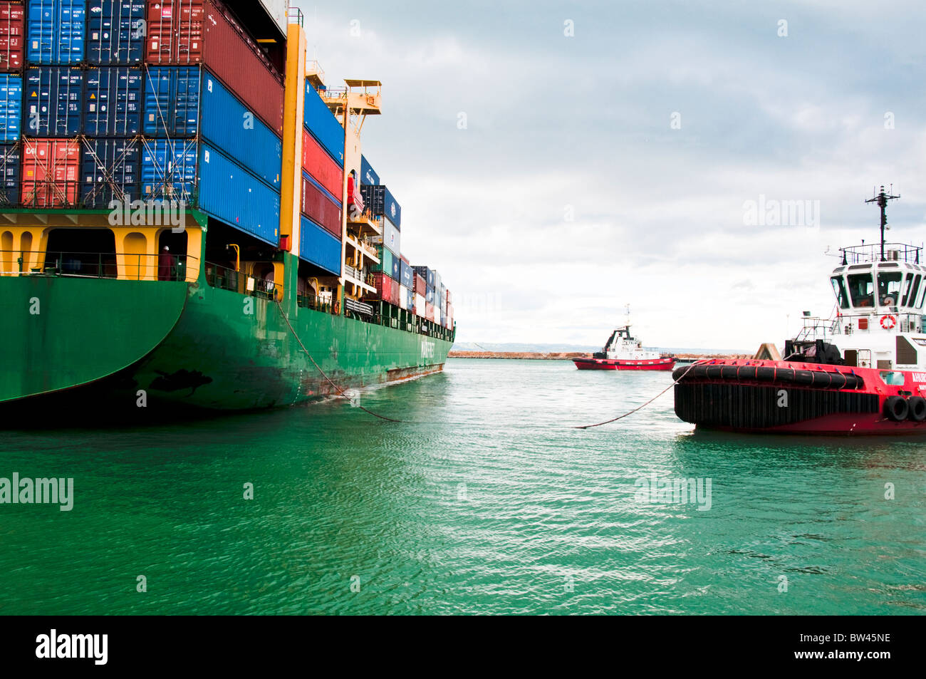 Port of Napier,North Island,New Zealand,Marfret Container Ship ...