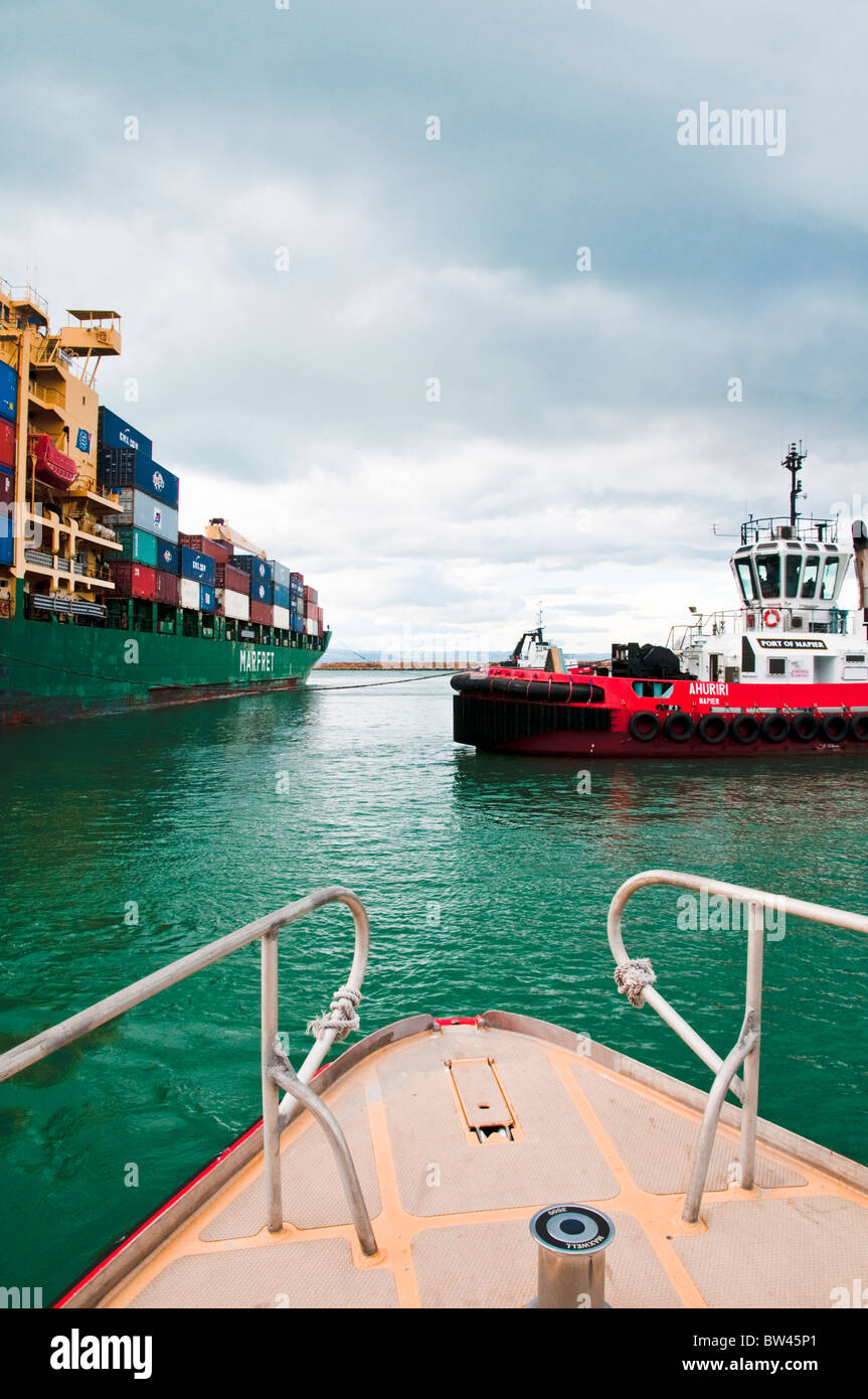 Port of Napier,North Island,New Zealand,Marfret Container Ship ...