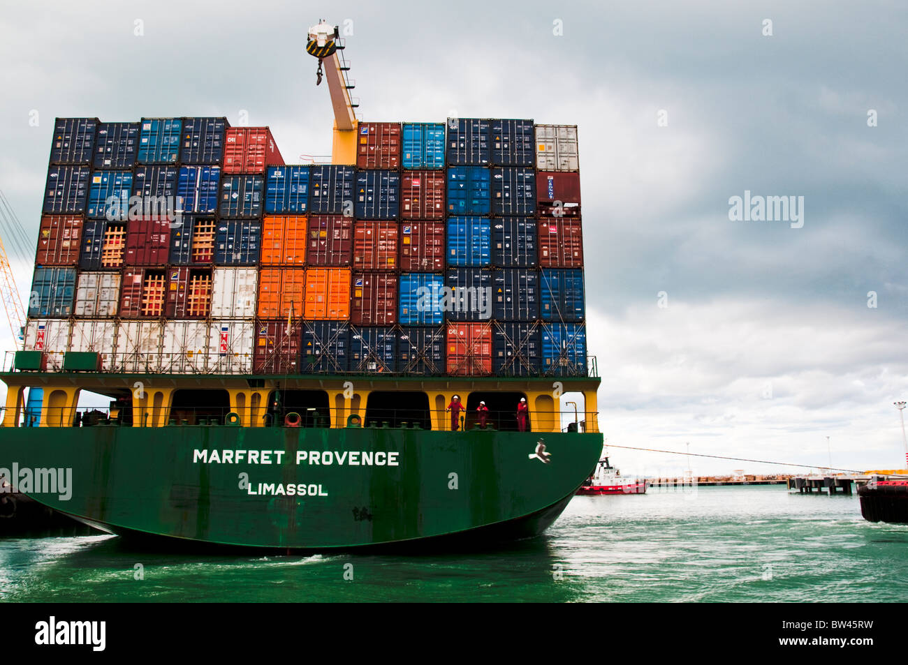 Port of Napier,North Island,New Zealand,Marfret Container Ship ...