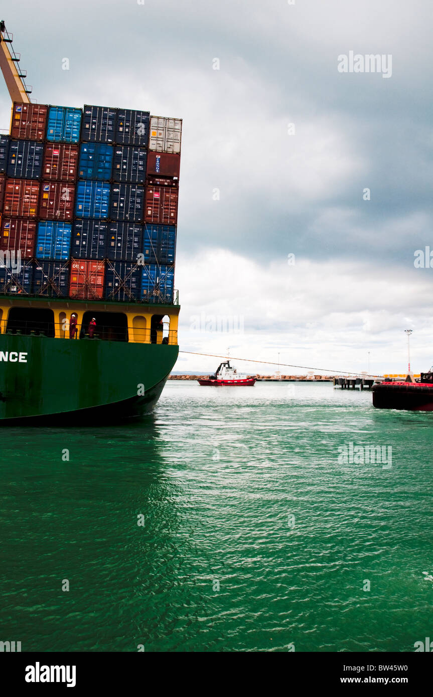 Port of Napier,North Island,New Zealand,Marfret Container Ship ...