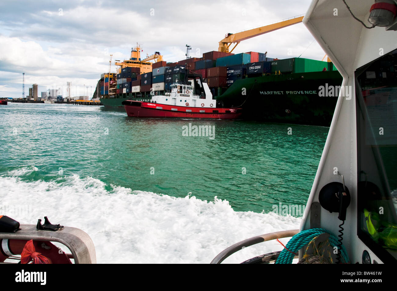 Port of Napier,North Island,New Zealand,Marfret Container Ship ...
