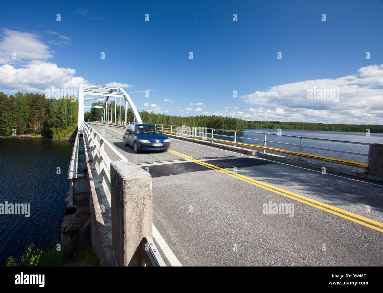 Crossing over one lane bridge hi-res stock photography and images - Alamy