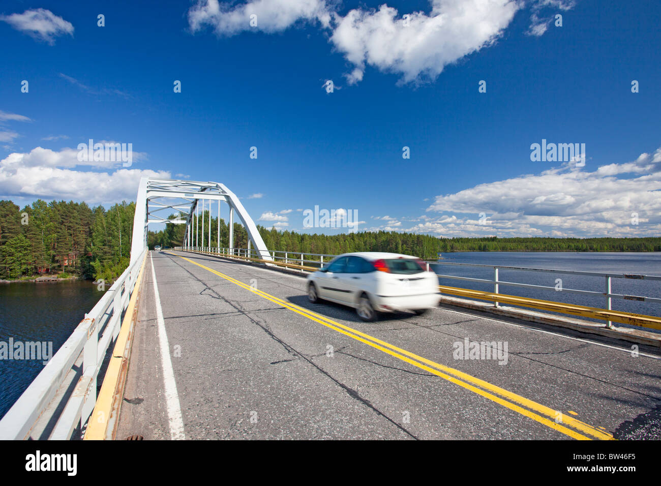 Crossing over one lane bridge hi-res stock photography and images - Alamy