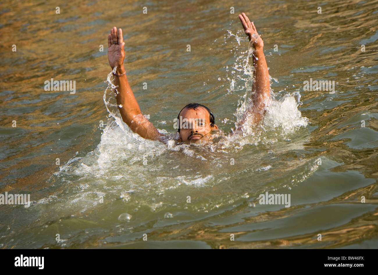 Swimming In The Ganges High Resolution Stock Photography and Images - Alamy