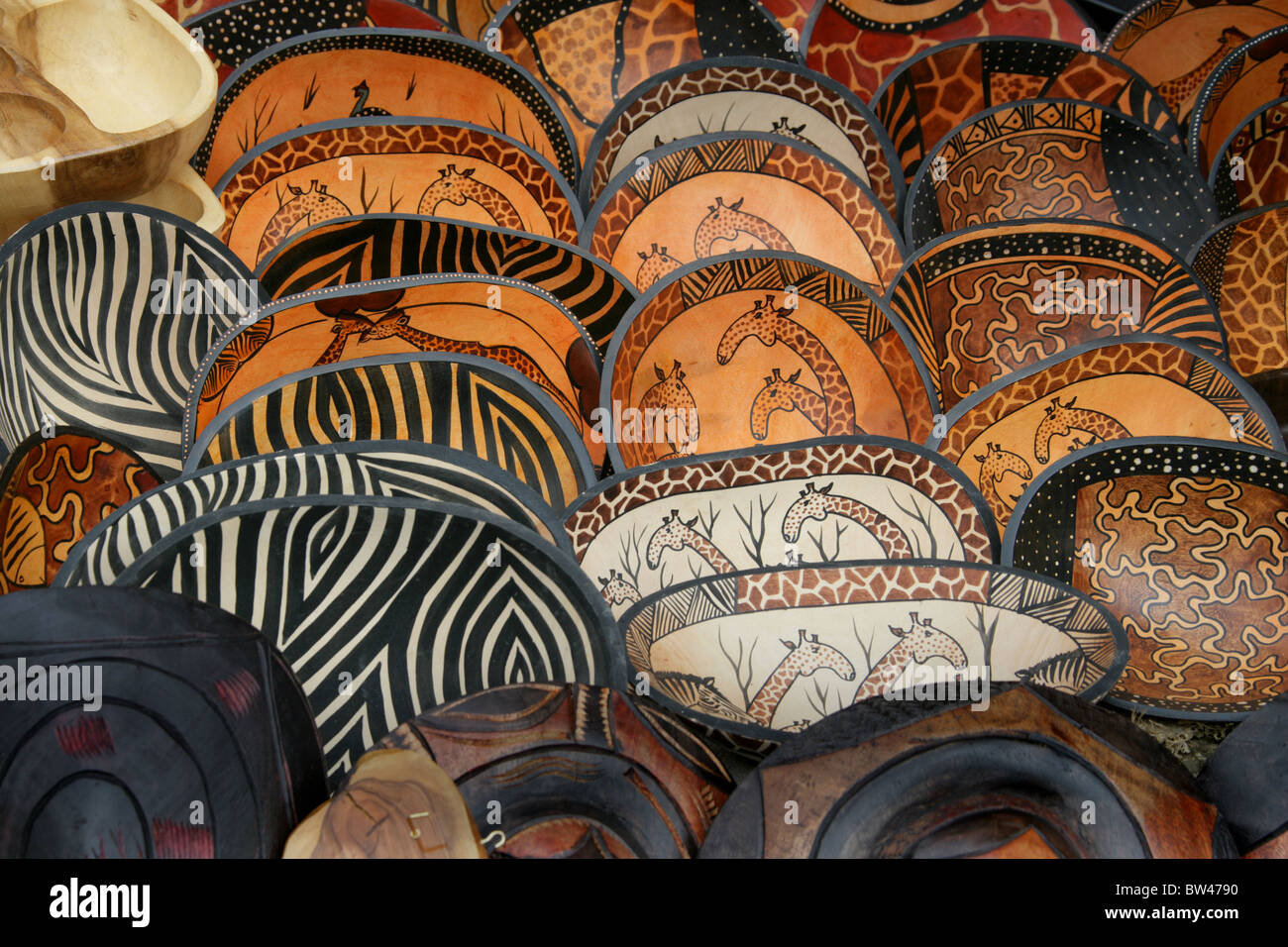 Carved African Wooden Souvenirs High Resolution Stock Photography and ...