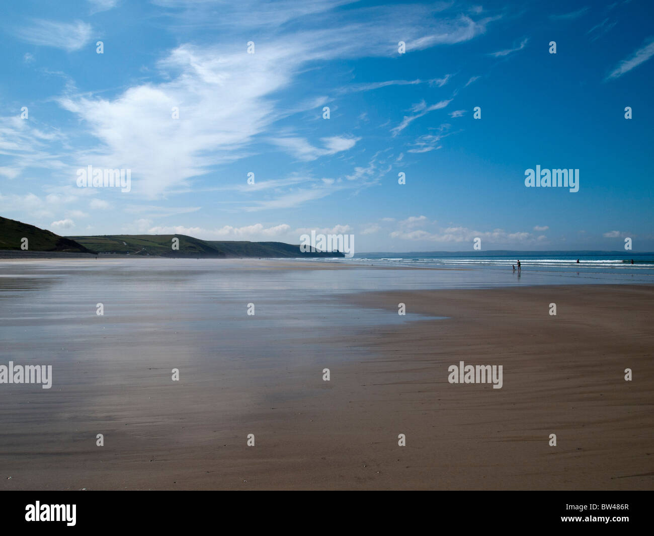 newgale sands beach, pembrokeshire coast, dyfed wales uk Stock Photo ...
