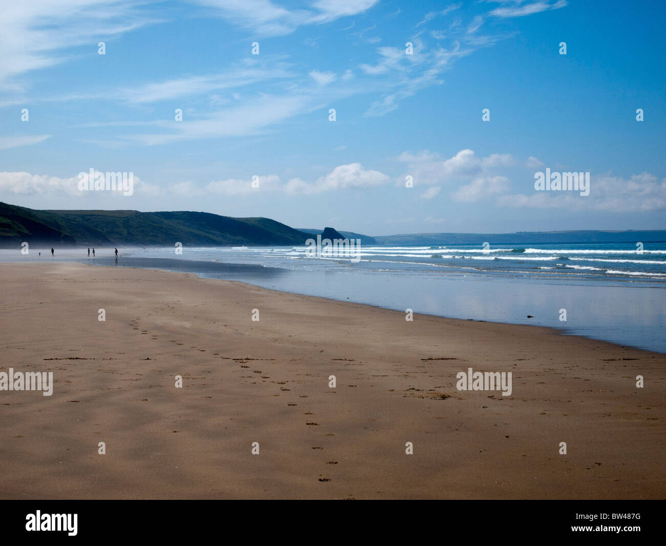 newgale sands beach, pembrokeshire coast, dyfed wales uk Stock Photo ...