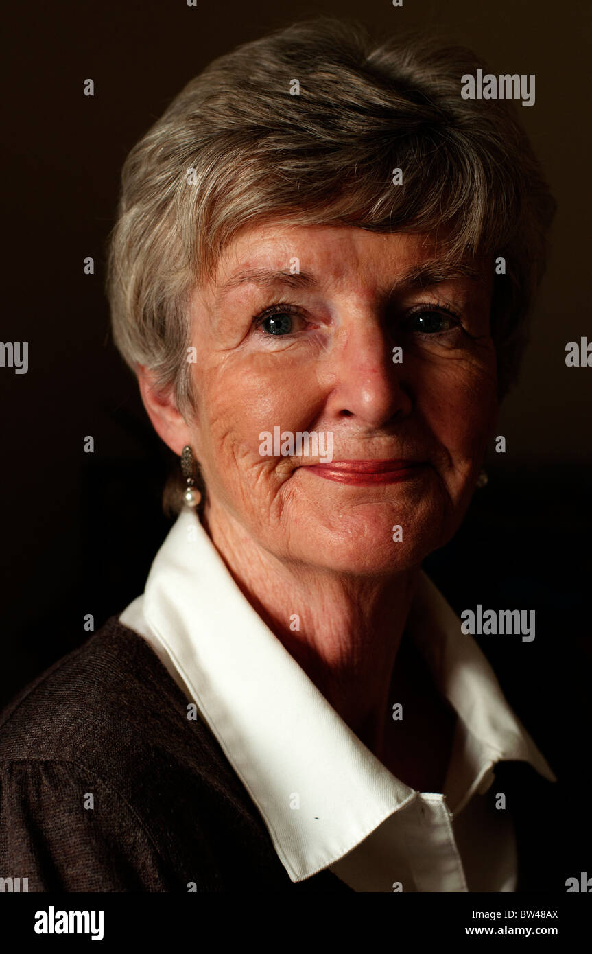 A portrait of a female pensioner aged 70 Stock Photo - Alamy