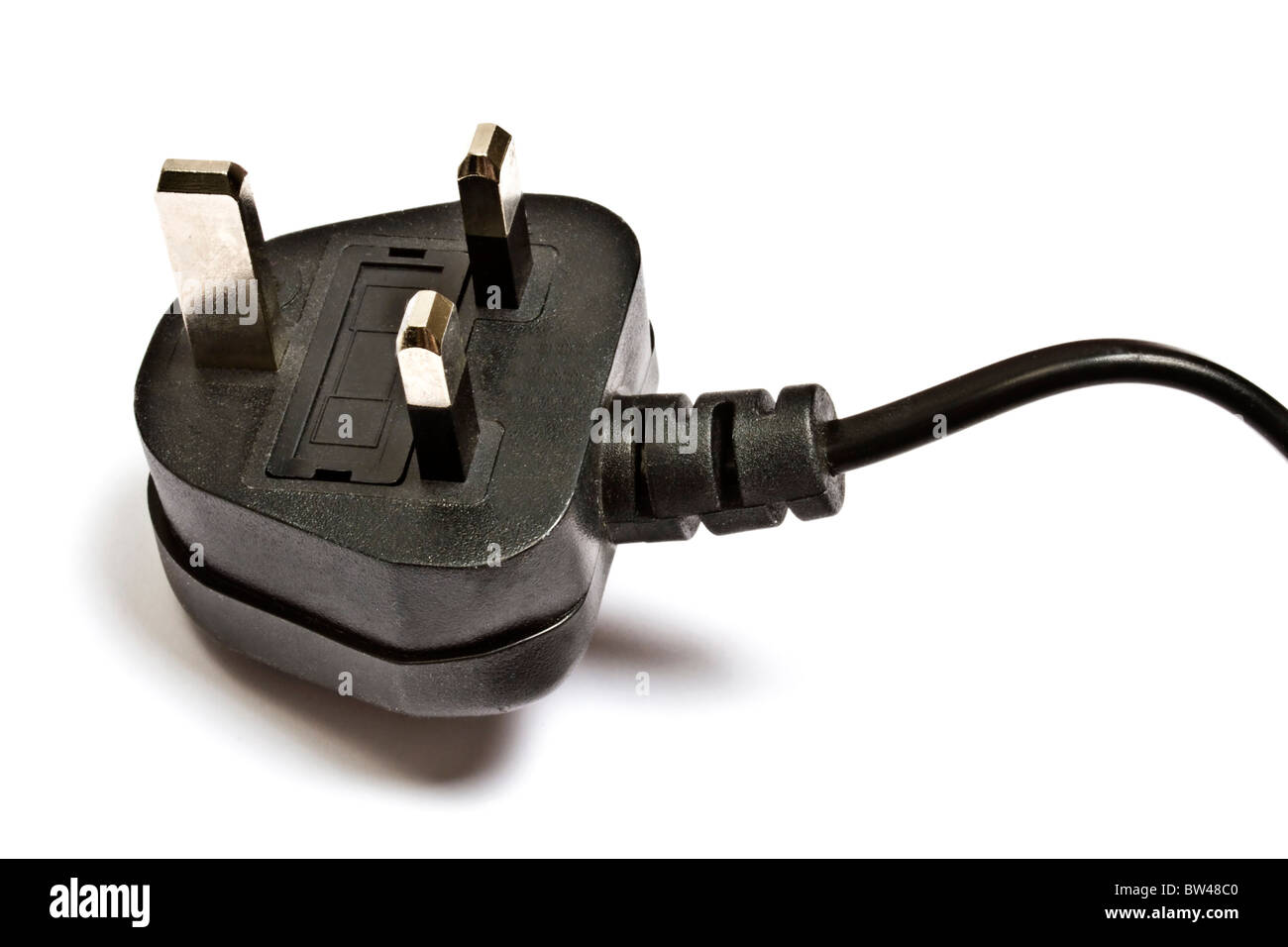Electric plug isolated on the white background Stock Photo - Alamy
