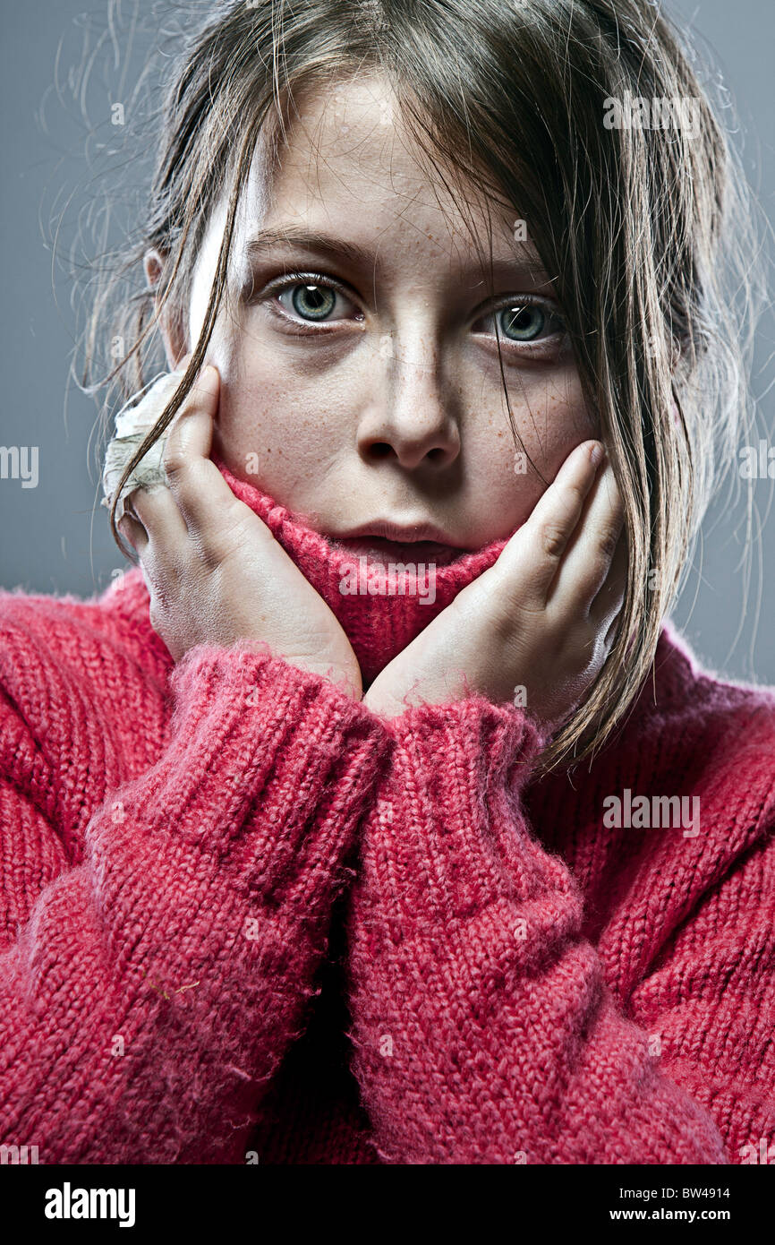 Shot of a Sad Child Stock Photo - Alamy